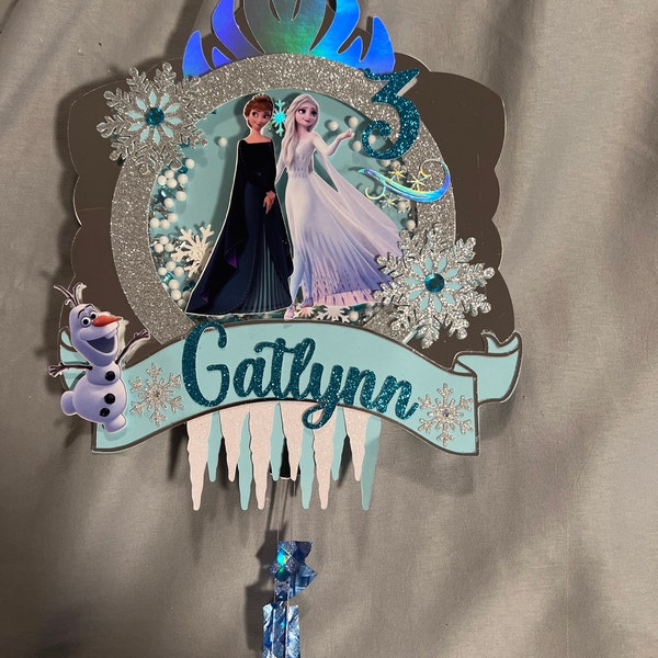 Frozen Cake Topper-frozen 2 Cake Topper-lights Up- Frozen Party Package - Frozen Inspired Cake ...