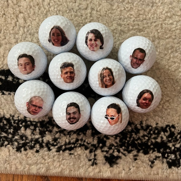 Golf Ball With Face on It, Your Face on Golf Ball, Custom Image Golf ...