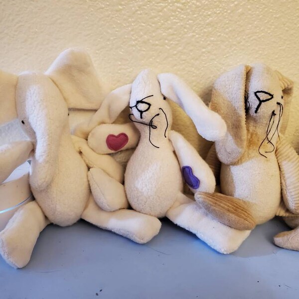 Eco Organic Cotton Natural Bunny Rabbit Easter Doll Velour Stuffed ...