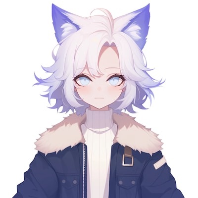 Cute Pngtuber Model Cat Girl Pngtuber Premade Model Veadotube Model ...