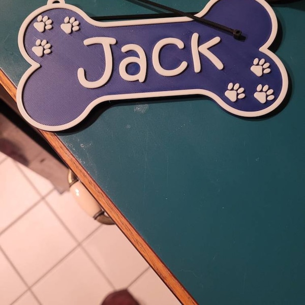Personalized Dog Crate Sign, Custom Kennel Nameplate, Toy Box Sign ...