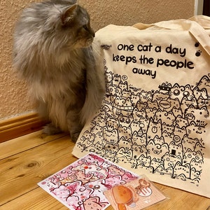 Bunch of Gingerbread Cats Art Print Cute Art Prints Cat - Etsy