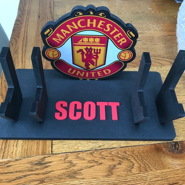 Personalised Football Gaming Stands - Headset and Controller Holder ...