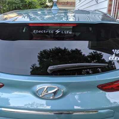 100 Percent Electric Sticker Decal TP 942 Ev Electric Vehicle Hybrid ...