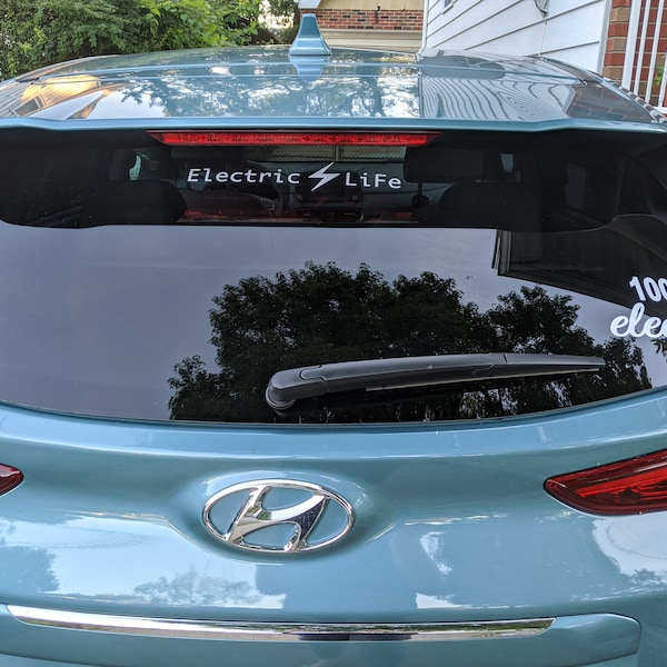 100 Percent Electric Sticker Decal TP 942 Ev Electric Vehicle Hybrid ...