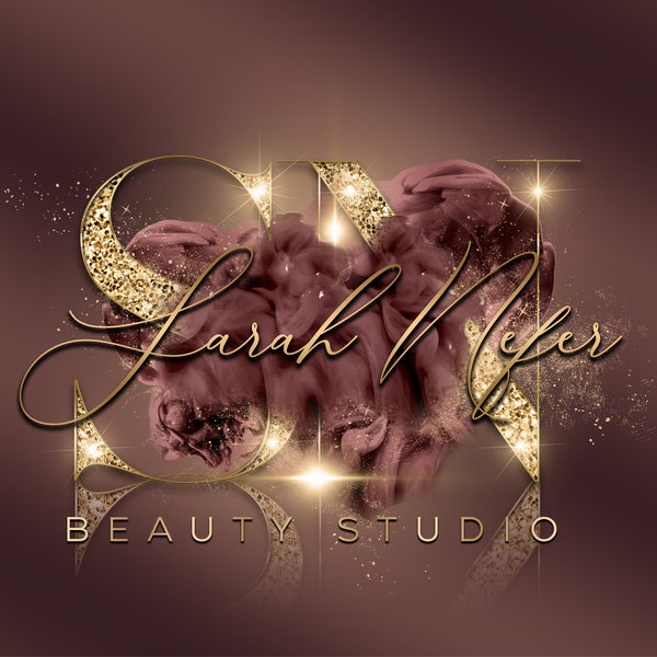Beauty Logo, Glitter Logo, Rose Brown Logo, Mauve Smoke Logo, Sparkle ...