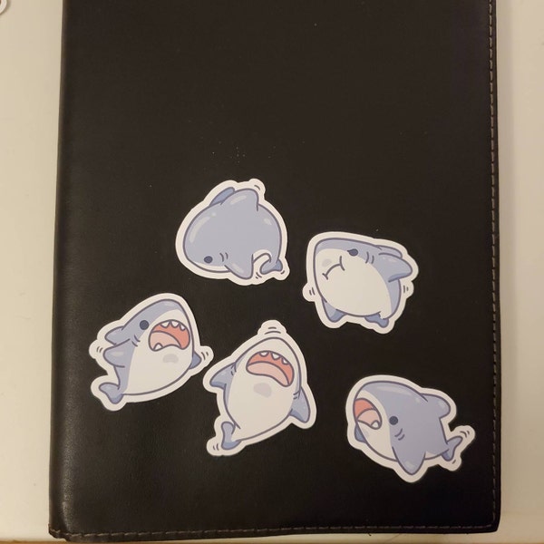 Cute Shark Sticker Set, Baby Shark Stickers - Etsy
