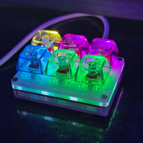 Geometry Alpha Metal Artisan Keycap - Iridescent Anodized Rainbow ...