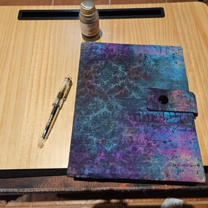 Indigo Grunge Composition Notebook Cover, Blue Cover for Ruled College ...