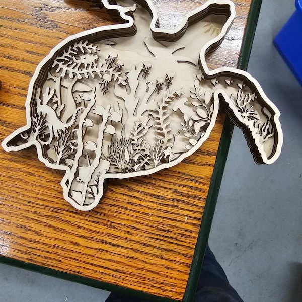 Digital File - 7 Layer Turtle Wall Art - Multi-layer - PDF - SVG - Etsy