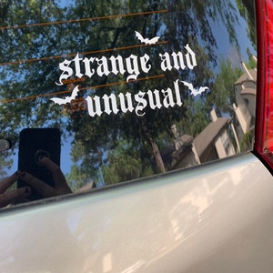 Strange and Unusual Spooky Bitch Stay Spooky Goth Decals Goth Car Decal ...