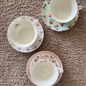 IMPERFECT Bulk Tea Cups & Saucers With Minor Imperfections Mismatched ...