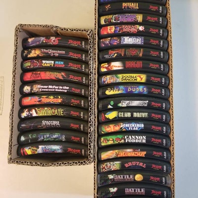 Atari Jaguar Sticker End Labels Set for All 185 Custom Cartridge Game ...
