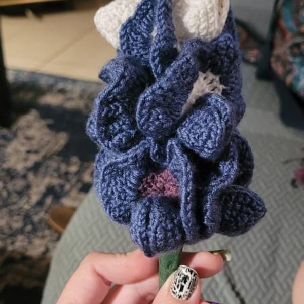 Crochet Bluebonnet Flower Pattern: Photo Tutorial (PDF Pattern) - Etsy