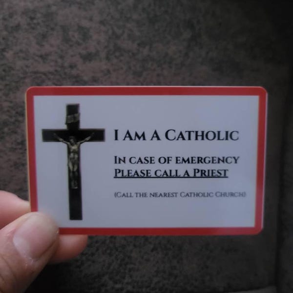 I Am a Catholic—in Case of Emergency Please Call a Priest | Pocket ...