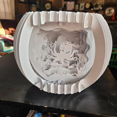 PDF, SVG, Studio Template Fruit Pop Up, 3D Papercut Sliceform Popup ...