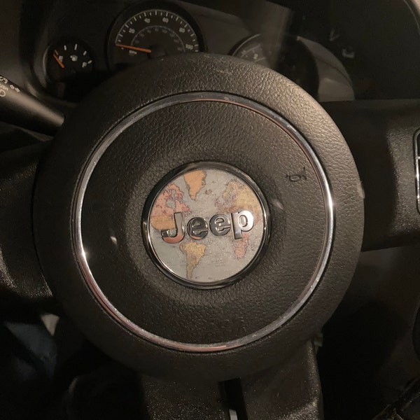 Map Steering Wheel Emblem Overlay Decal - Etsy