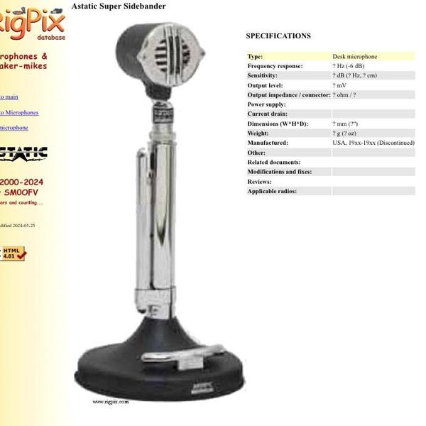 Workman Superstar DM-1000 Tornado Echo Microphone for CB Ham Radio 4 ...