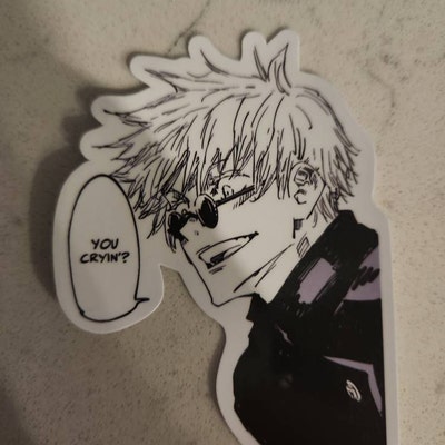 Gojo Satoru you Cryin' Sticker Jujutsu Kaisen - Etsy