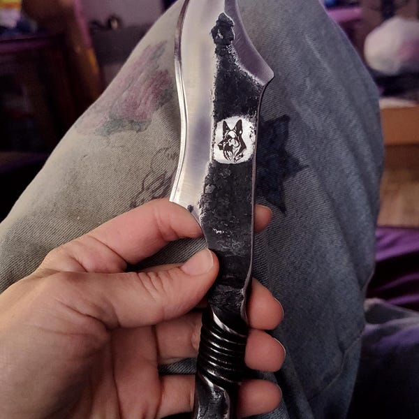 Andy Alm Harpoon Railroad Spike Knife - Etsy