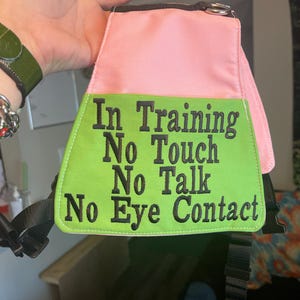 Vest adjustable Size, in Training Do Not Approach, Light Weight Sd ...