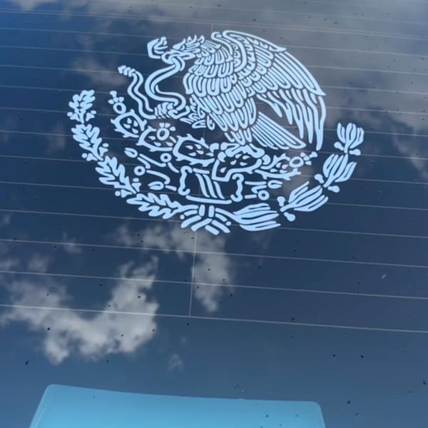 Mexican Flag Logo Decal, Mexican Eagle Decal, Waterproof Vinyl Sticker ...