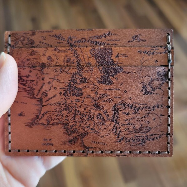 Legend of Zelda Leather Card Holder Wallet Handmade Engraved Leather ...