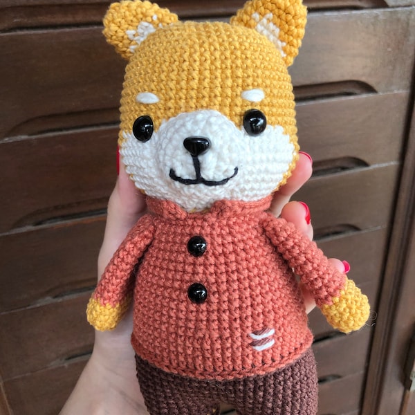 French/ English/ Spanish/ Vietnamese Amigurumi Crochet Pattern: Aki the ...