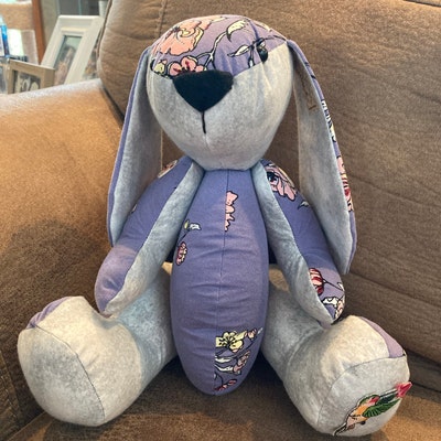 PDF Memory Bunny Sewing Pattern & Tutorial, Stuffed Animal Doll Sewing ...