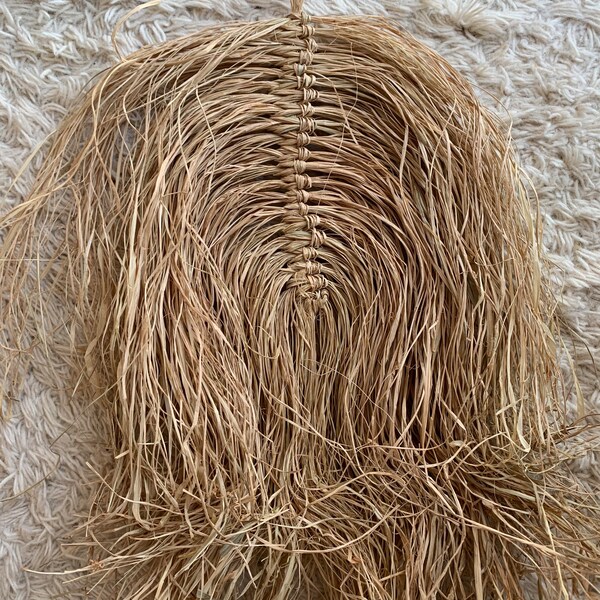 Large Raffia Wall Backdrop | Bohemian Bedroom Tapestry | Natural Living ...