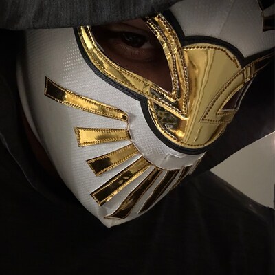 SPACEMAN RETRO Style Wrestling Mask Luchador Costume Wrestler Lucha ...