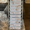 BOHO RAINBOW Teacher Rolling Cart Labels Editable Neutral - Etsy