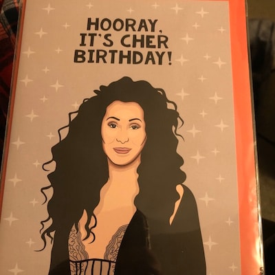 Cher Birthday Card - Etsy