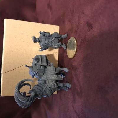 Half Orc Merchant W/ Goat Miniature, 3D Resin Printed, 28-32mm, Fantasy ...