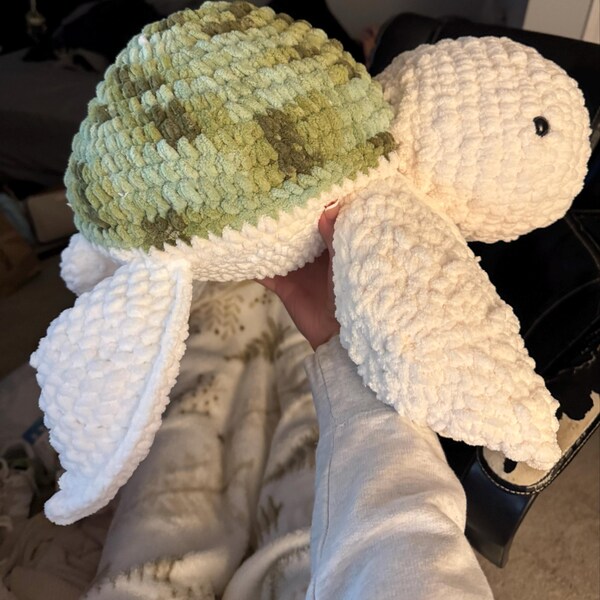 Large Crochet Turtle Pattern: Amigurumi Stuffed Animal (PDF Pattern) - Etsy