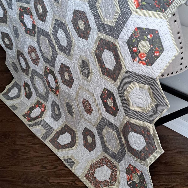 Crimson Christmas, Krista Moser Modern Quilt Patterns, Use Large 60 ...