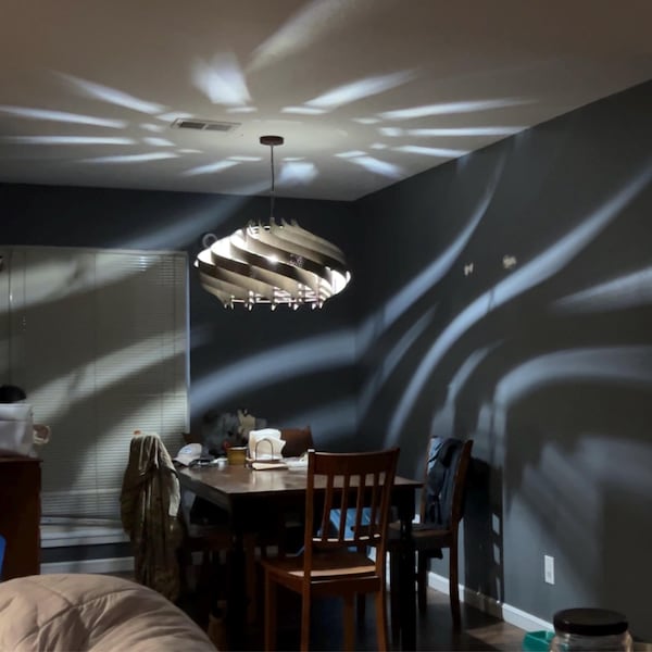 Extra Large Ceiling Lamp Circus 1100 / Mid Century Modern / Wood ...