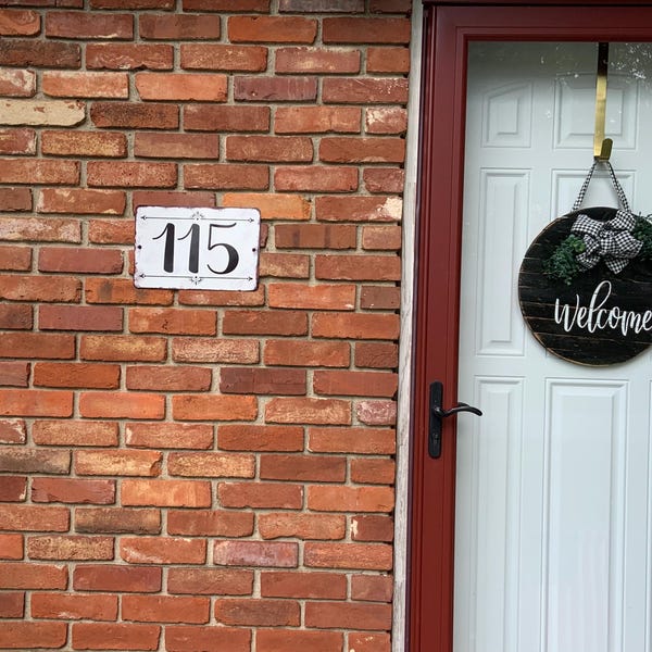 Rustic Address Sign, Farmhouse Decor, House Numbers, Street Sign ...