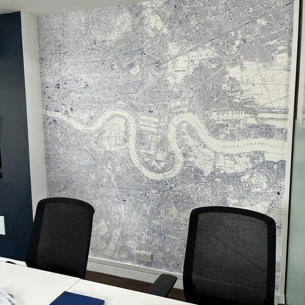Custom Map Wallpaper - Bespoke Historical Map Wallpaper Mural of Any ...