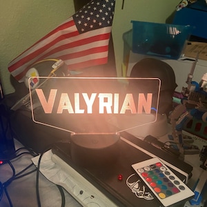 Personalized Sprint Racing Car Led Night Light, Personalized 16 Colors ...