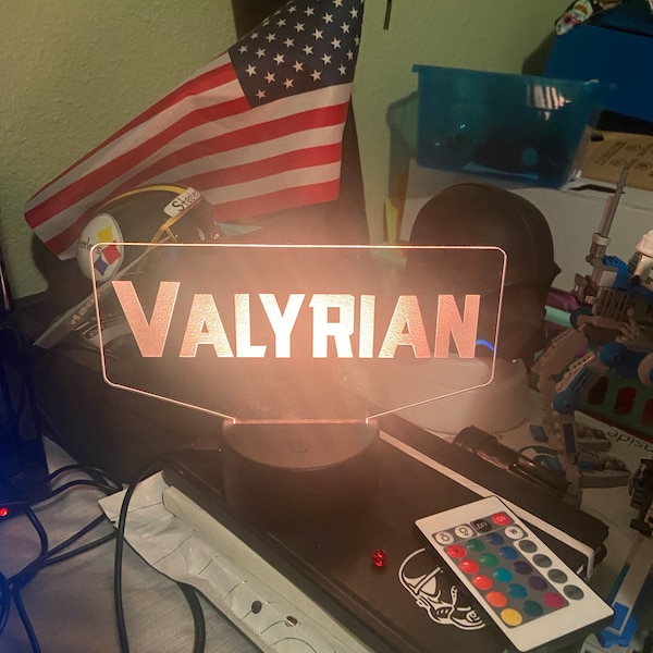 Personalized Sprint Racing Car Led Night Light, Personalized 16 Colors ...