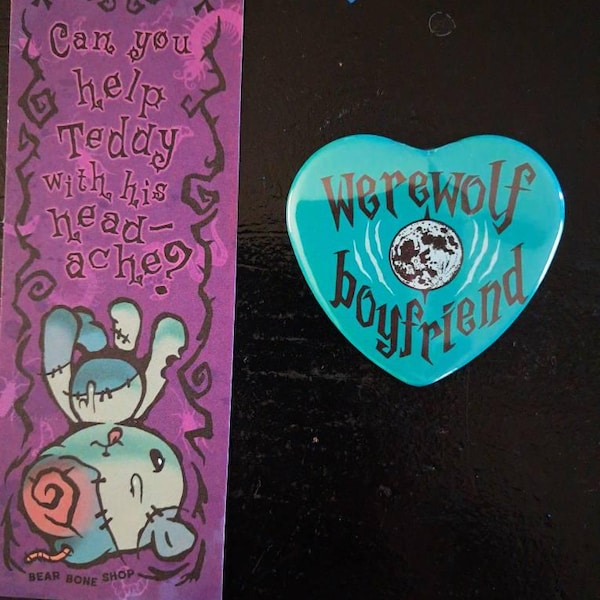 Werewolf Boyfriend / Girlfriend Pinback Button - Etsy