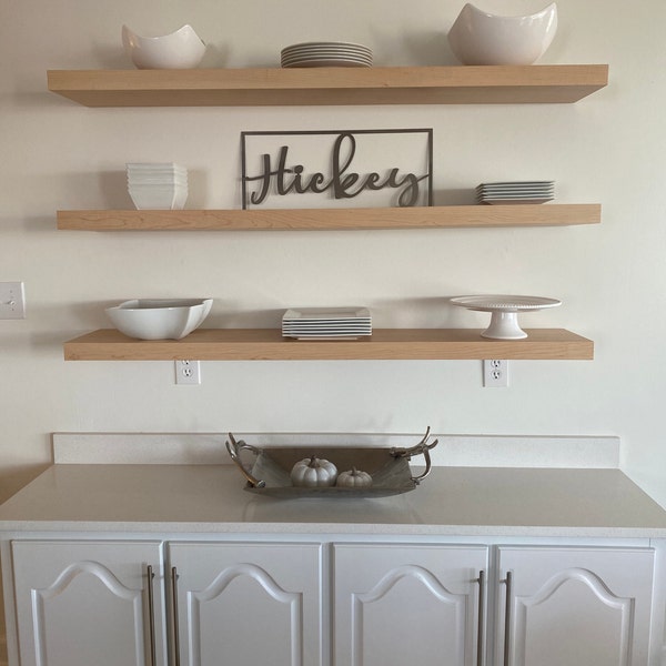 Floating Shelves | Custom Sizing | Strong Shelves | Steel Bracket ...