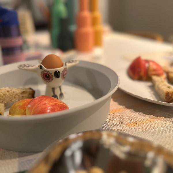 Owl Egg Cup, Handmade Ceramic Owl Pottery Gift, Designed in the UK by ...