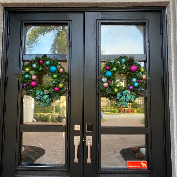 Frosted Pine Penguin Swag - Etsy