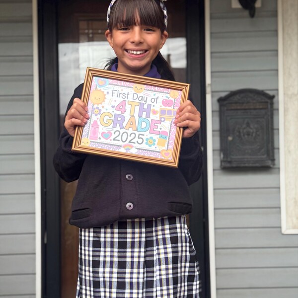 First Day of Middle School Sign Printable 2025 Bruh 1st Day of 6th ...