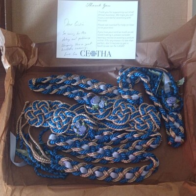 Handfasting Cord Green Bloom Bespoke Artisan Celtic Knot Wedding Rope ...