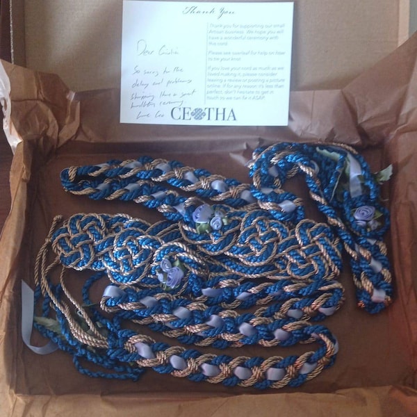 Handfasting Cord - Celtic 'nine Knots' Design - Serch Bythol - Custom ...