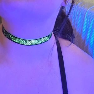 RBF UV Choker Tracer psychedelic Choker, Necklace, Festival Accessories ...