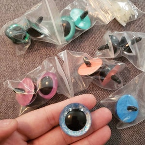 12 Pair Round Flat Safety Eyes Noses Buttons BLACK 13mm 15mm | Etsy